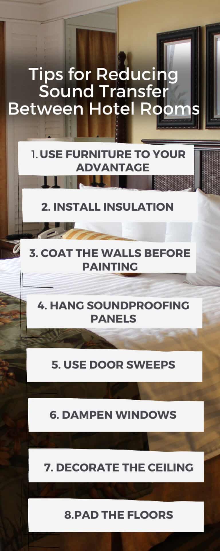 8 Tips for Reducing Noise Between Hotel Rooms