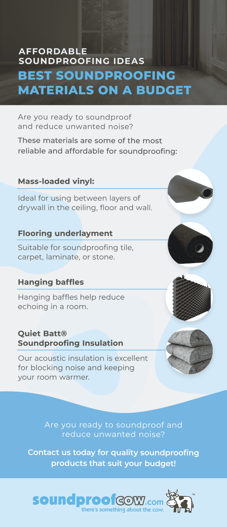 Best Soundproofing Materials on a Budget | Soundproof Cow